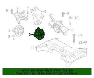 22-11-6-877-659 - Mount 2019-2021 BMW X3 | Genuine BMW Parts