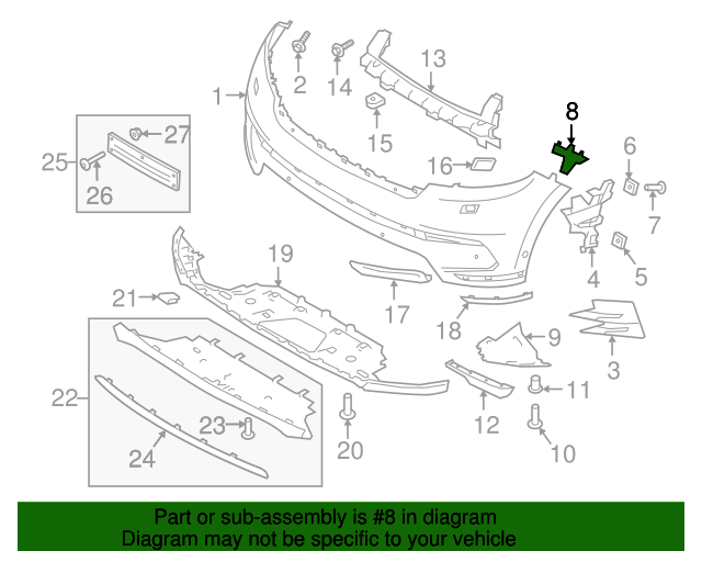 2018-2023 Land Rover Range Rover Velar Upper Bracket LR093502 | OEM ...