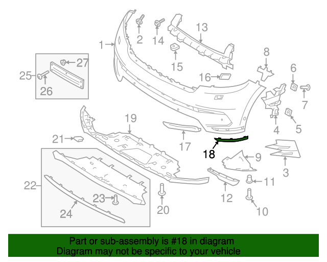 Genuine OEM Outer Molding Part# LR093468 Fits 2018-2023 Land Rover ...