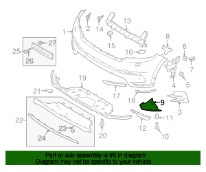 2018-2023 Land Rover Range Rover Velar Brake Air Duct LR095012 ...
