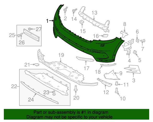 LR137943 - Bumper Cover 2018-2020 Land Rover Range Rover Velar | Land ...
