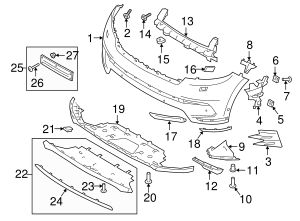 Genuine OEM Lower Molding Part# LR095016 Fits 2018-2021 Land Rover ...