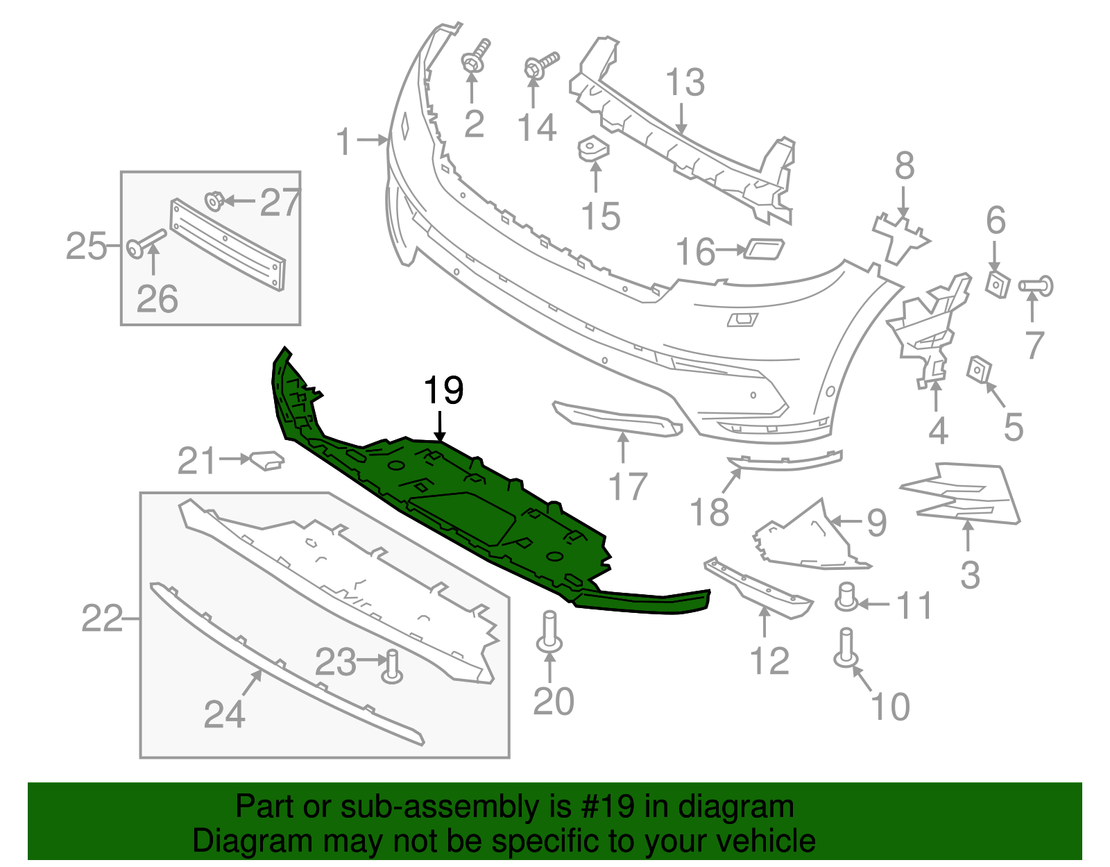 Genuine OEM Lower Deflector Part# LR138277 Fits 2018-2023 Land Rover ...