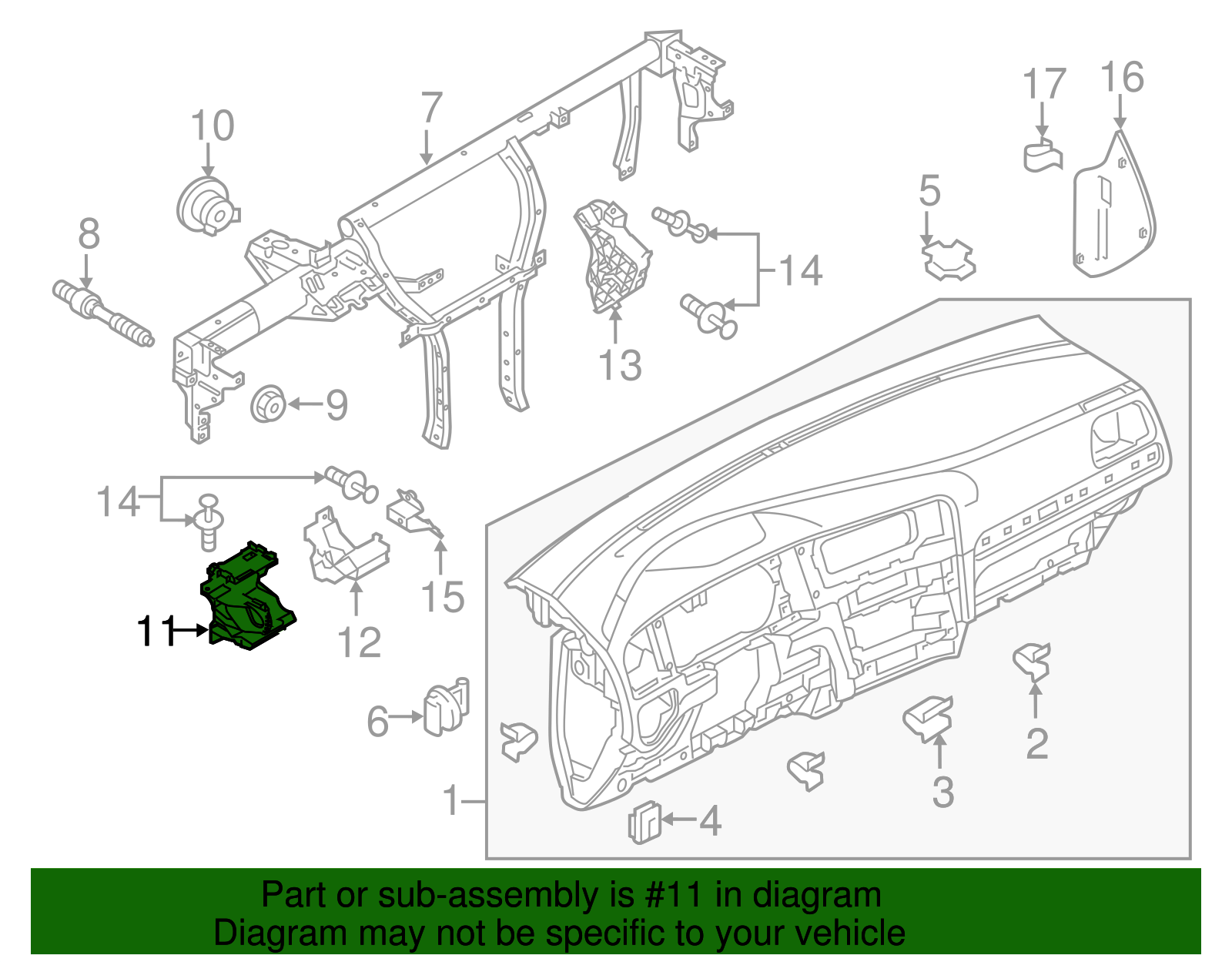 2015-2021 Volkswagen Deform Element 5G1-857-889-A | Wolfsburg Parts Direct