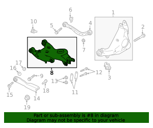 2020-2022 Land Rover Range Rover Lower Control Arm LR181153 | OEM Parts ...