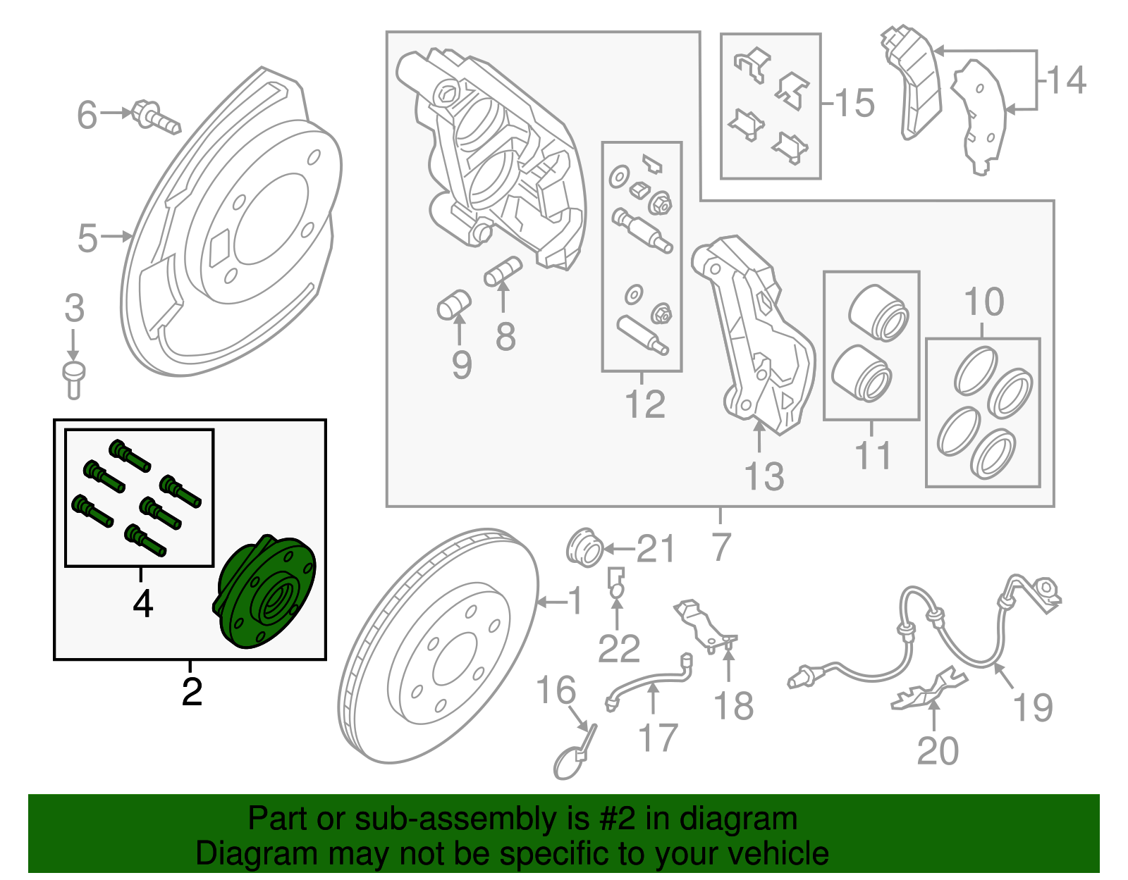 2017-2024 Nissan TITAN Hub Assembly 40202-EZ30A | Temecula Nissan Parts