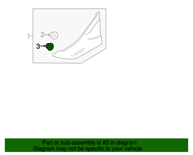 Upper Molding Clip - GM (11610700) | GMPartsDirect.com