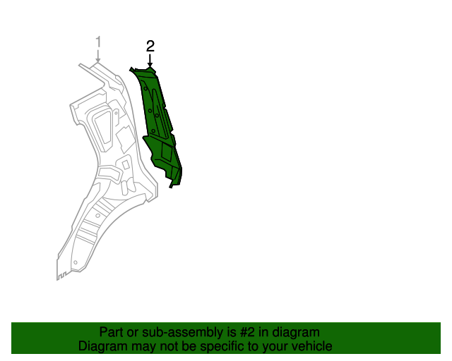 71550-2K300 - Quarter Extension 2010-2013 Kia Soul | Kia.Parts Store