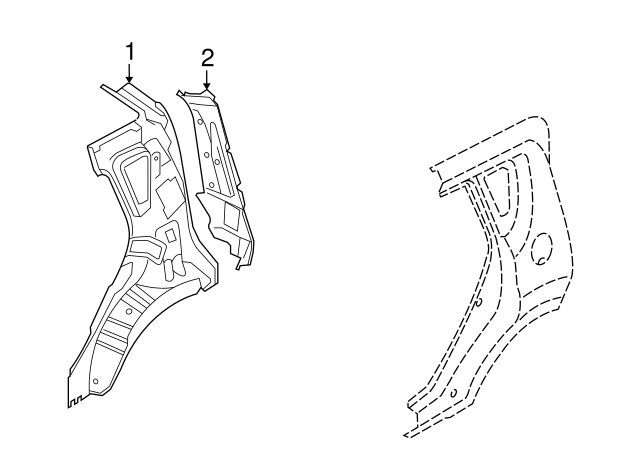71550-2K300 - Quarter Extension 2010-2013 Kia Soul | Kia.Parts Store