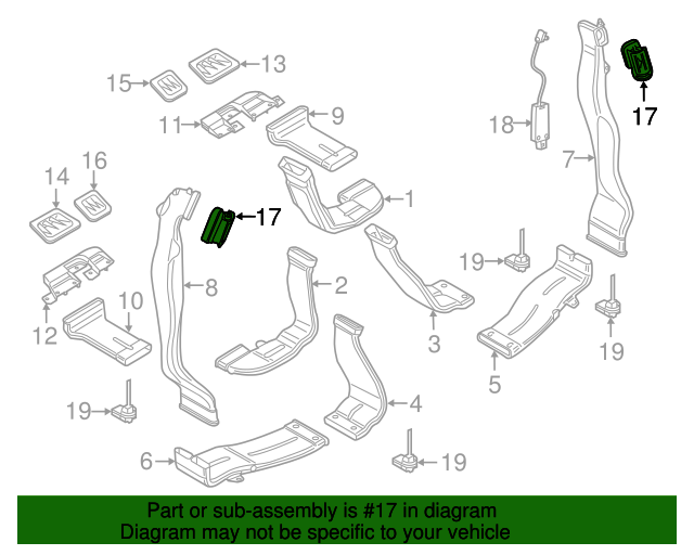 2012-2018 Audi Air Outlet 4G0-819-209-D-BF1 | OEM Parts Online