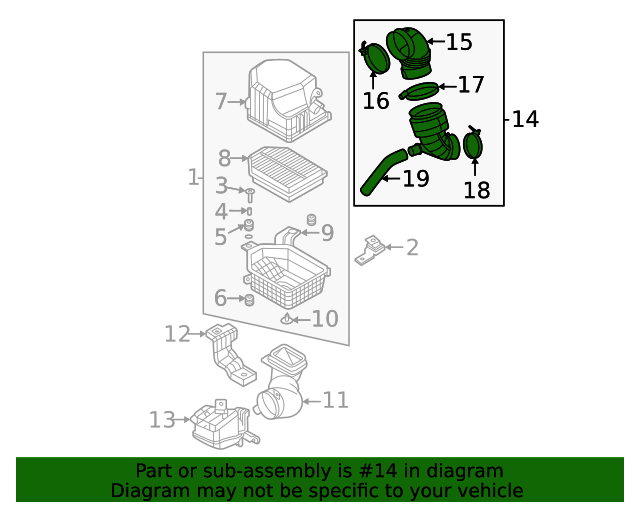 28140-T1310 - Intake Tube 2021-2022 Genesis G80 | AutoNation Parts