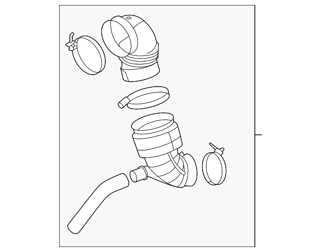 2022-2024 Genesis Intake Tube 28140-T4320 | Hyundai Wholesale Direct