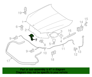222-880-01-64-64 - Retaining Hook Mercedes-Benz USA Parts