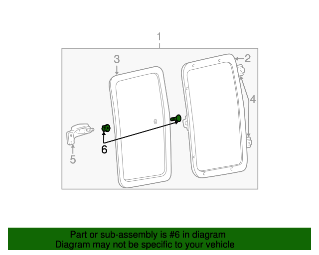 Genuine OEM Ford Part - Latch Retainer Assembly F81Z-28223A52-AA ...