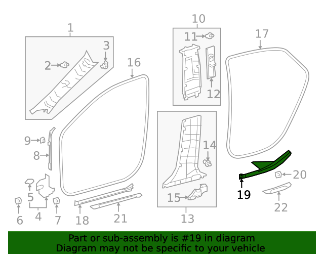 2019-2022 Lexus ES350 Rear Sill Plate 67918-33150-C0 | OEM Parts Online