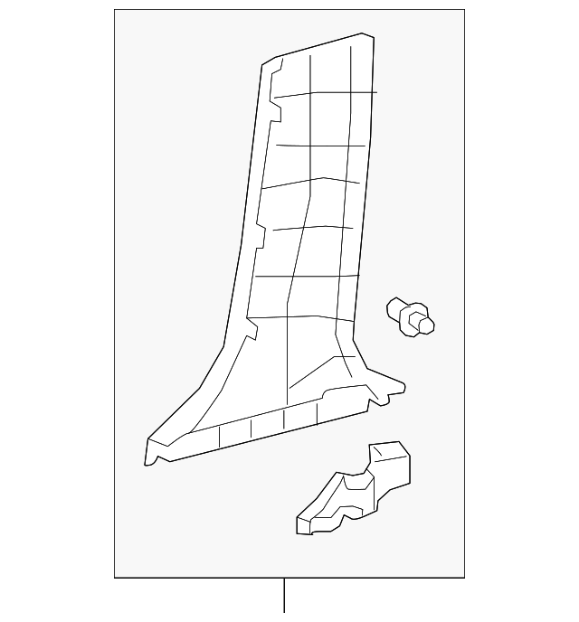 62414-33140-E0 - Lower Center Pillar Trim - 2019-2022 Lexus | My L Parts