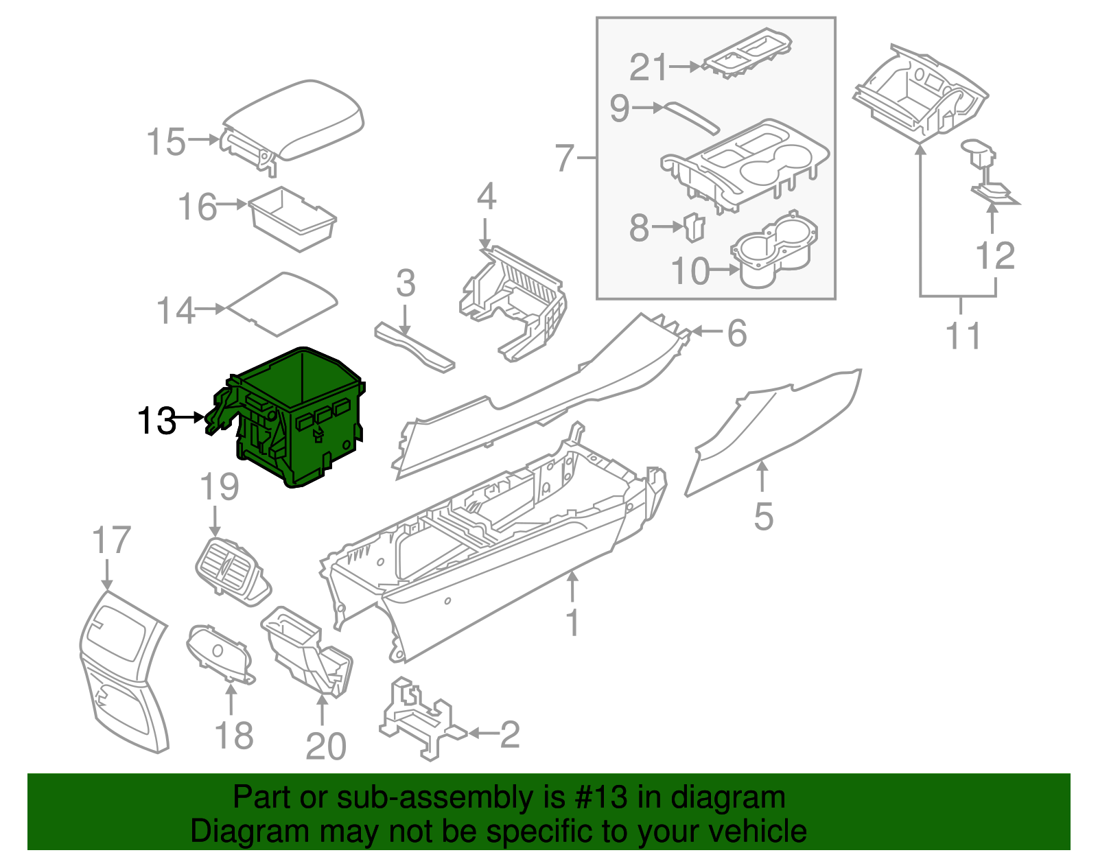 2016-2020 Kia Sorento Storage Box 84630-C6010WK | Retail Performance ...