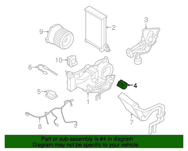 Genuine OEM HVAC Blend Door Actuator Part# LR043489 Fits 2005-2016 Land ...