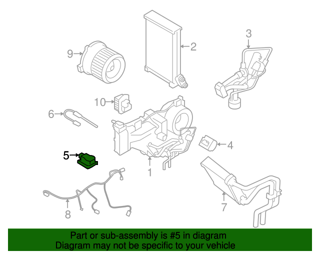 Genuine HVAC Blend Door Actuator for 2005-2016 Land Rover | Land Rover ...