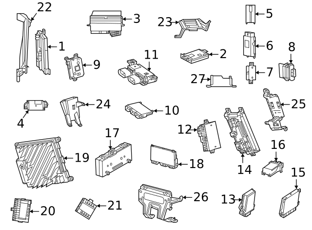 177-900-26-10 - Control Module 2019-2023 Mercedes-Benz ...