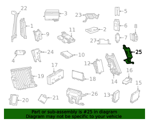 2020-2023 Mercedes-Benz Control Module Bracket 167-545-65-00 | MB OEM Parts