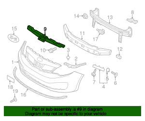 2012-2017 Kia Rio OEM NEW 2012-2017 Kia Rio Hatchback Reinforcement ...