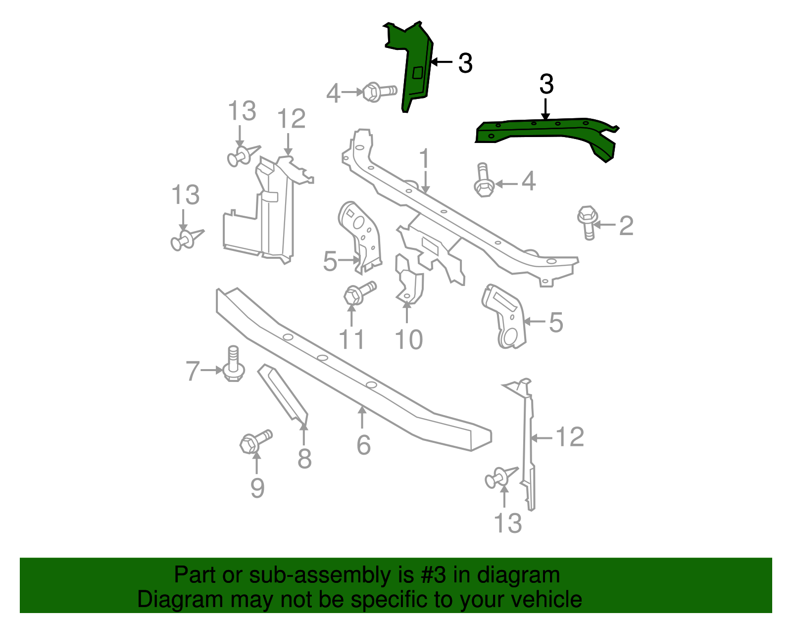 2007-2012 Nissan Versa Upper Support 62512-EL030 | Boro Nissan Parts