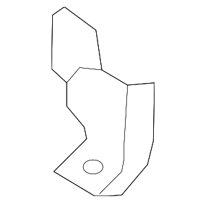 2007-2012 Nissan Versa Lock Support 62550-EL030 | Nissan Parts OEM