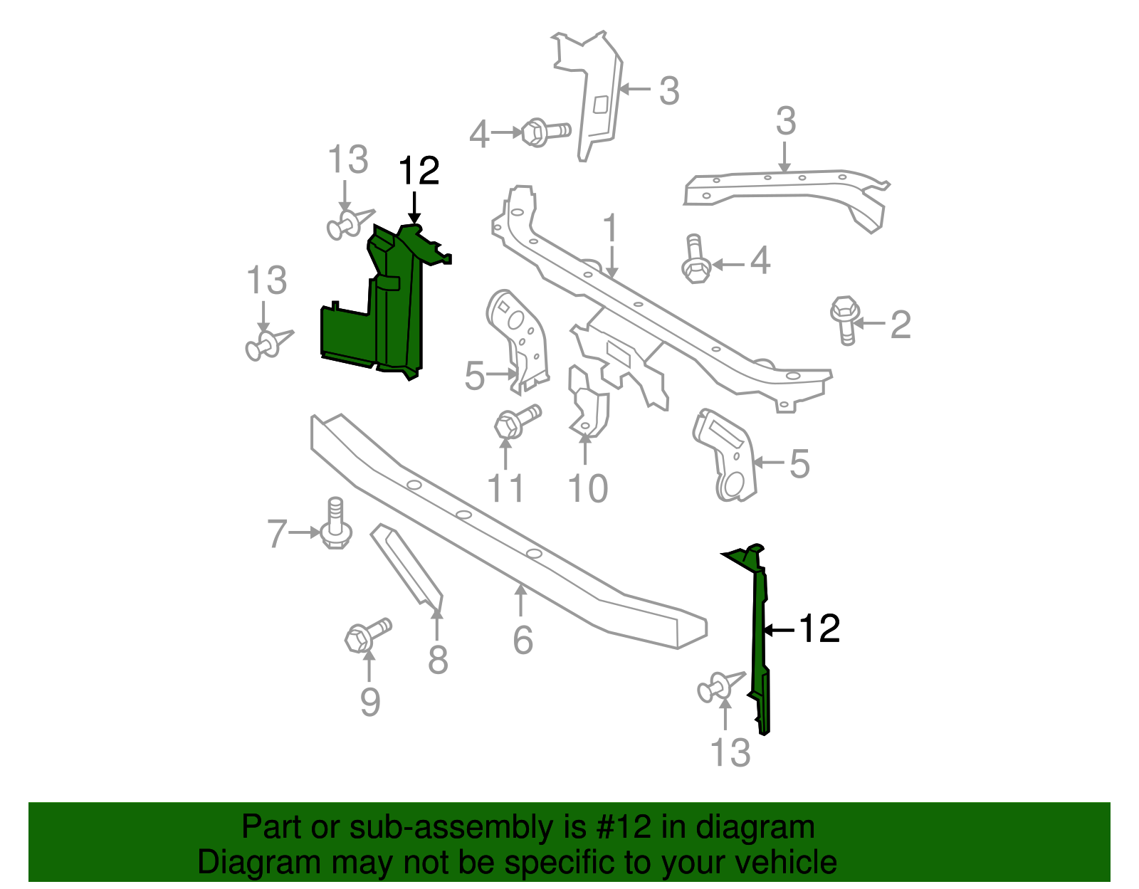 2007-2012 Nissan Versa Air Guide 62822-EL000 | OEM Parts Online