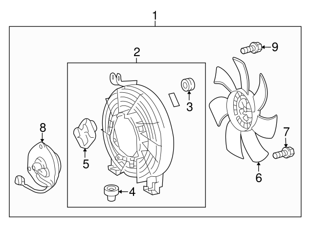 2008-2021 Lexus LX570 Fan Motor 88550-60110 | OEM Parts Online