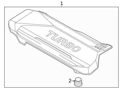 Engine Appearance Cover for 2022 Kia K5 | Kia.Parts Store