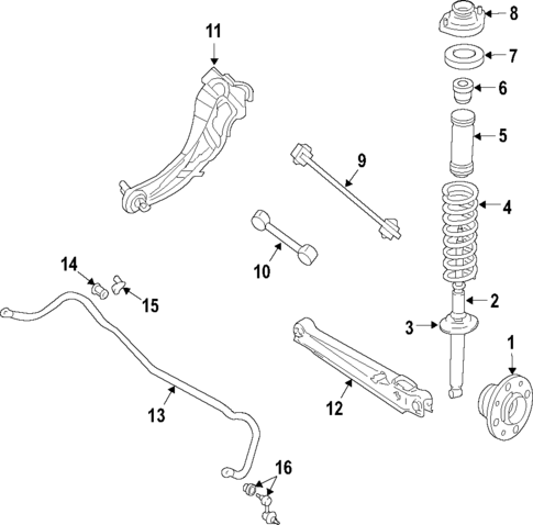 Rear Suspension for 2013 Dodge Journey | Mopar Parts Canada