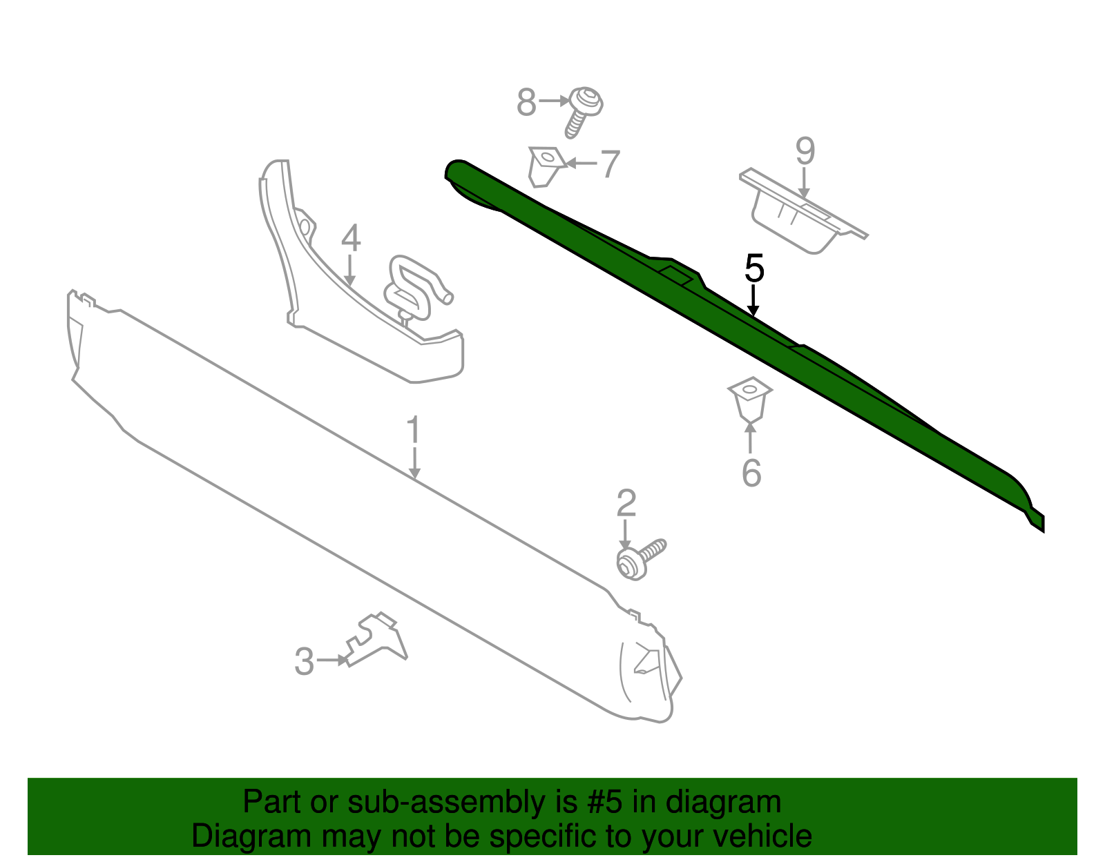 2013-2022 Land Rover Range Rover Upper Molding LR038140 | OEM Parts Online