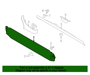 Genuine OEM Tail Panel Trim Part# LR036833 Fits 2013-2022 Land Rover ...