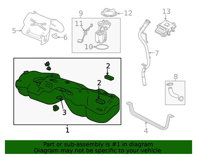 2020-2021 Cadillac CT5 Fuel Tank 84881227 | TascaParts.com
