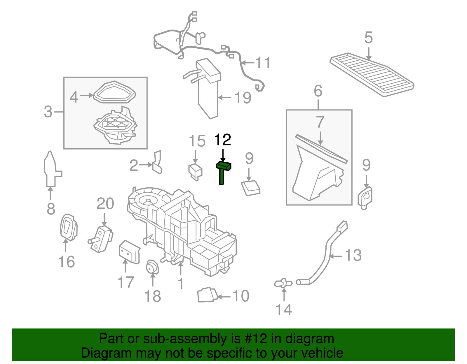 2000-2020 Ford Motorcraft™ Drive Motor Battery Pack Temperature Sensor ...