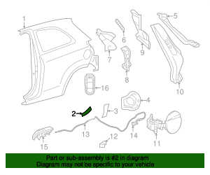 58746-0D040 - Quarter Panel Protector - 2014-2018 Toyota Yaris | Nucar ...