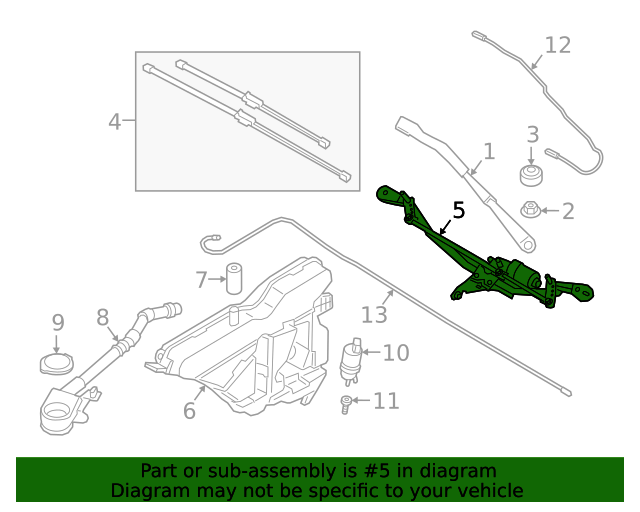 2019-2024 BMW Motor & Linkage 61-61-7-427-901 | BMWPartsDirect.com