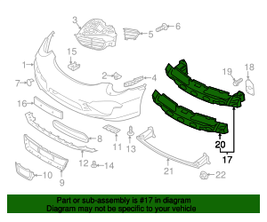 2012-2016 Porsche Impact Bar 991-505-121-00 | OEM Parts Online