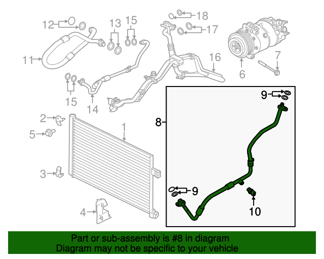 2018-2020 Land Rover Range Rover Velar Liquid Line LR091477 | Express ...