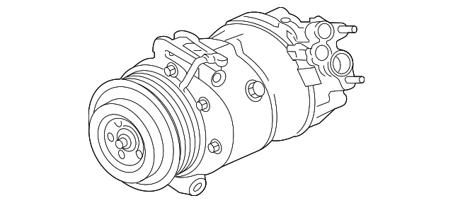 Genuine A/C Compressor for 2021 Land Rover | Land Rover Part# LR159435 ...