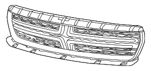 2015-2021 Dodge Charger Upper Grille 5PP33DX8AB | TascaParts.com