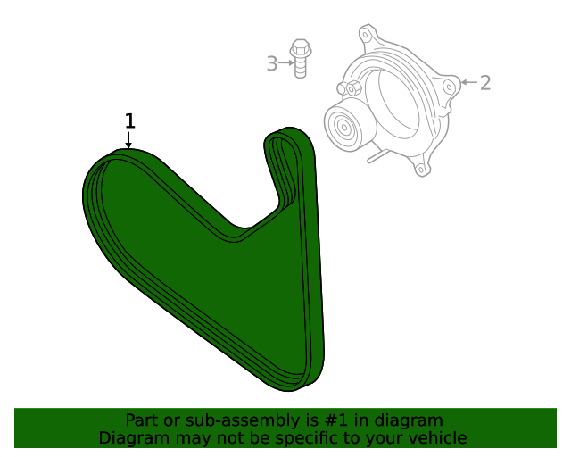 90118-WA391 - Serpentine Belt - 2020-2022 Toyota GR Supra | Sparks Parts