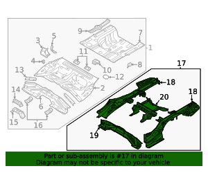 65700-L3000 - Rail Assembly 2021-2022 Kia K5 | Kia.Parts Store