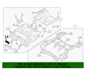 65518-L2000 - Center Reinforced 2021-2022 Kia K5 | Kia.Parts Store