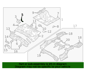 65548-L1000 - Side Reinforced 2021-2022 Kia K5 | Kia.Parts Store