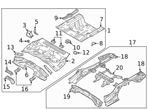 65548-L1000 - Side Reinforced 2021-2022 Kia K5 | Kia.Parts Store