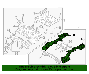 65720-L3000 - Side Rail 2021-2022 Kia K5 | Kia.Parts Store