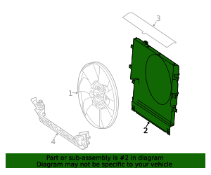 906-505-09-55 - Fan Shroud 2010-2022 Mercedes-Benz | Mercedes-Benz USA ...
