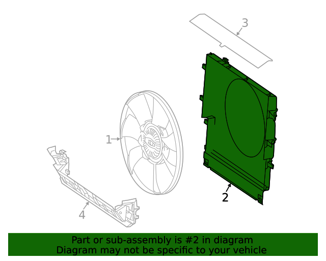 906-505-09-55 - Fan Shroud 2010-2022 Mercedes-Benz | Mercedes-Benz USA ...